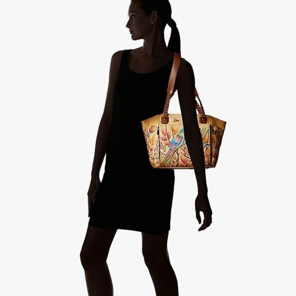 Anuschka | Bags | Nwt Anuschka Sienna Sunset Leather Braided ...